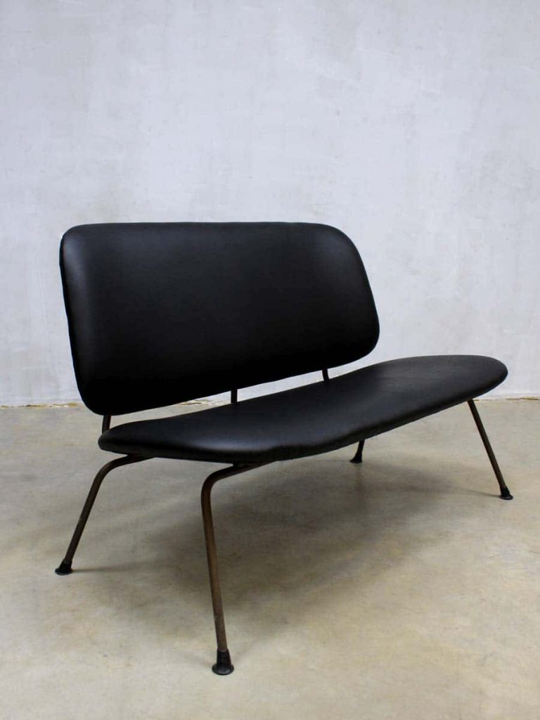 Industriële vintage design bank sofa Kembo Gispen | Bestwelhip