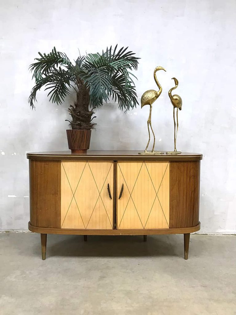 Midcentury vintage cocktail bar cabinet dranken kast fifties | Bestwelhip
