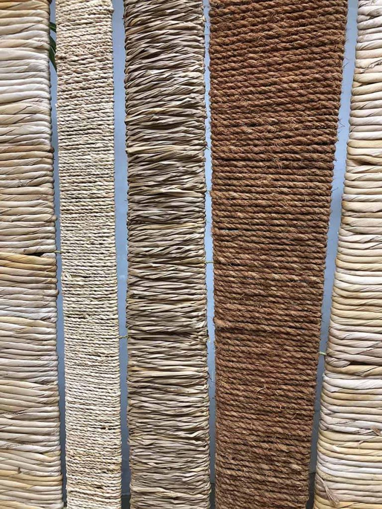 Vintage rope rattan room divider paravan ‘Nature’ | Bestwelhip