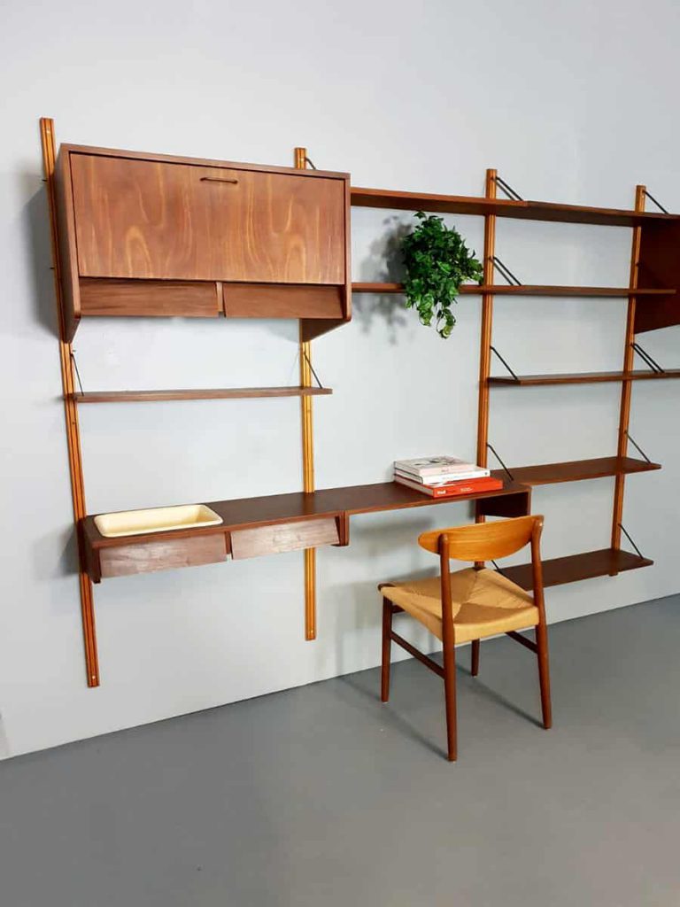 Vintage Danish design modular wall unit modulair wandsysteem | Bestwelhip