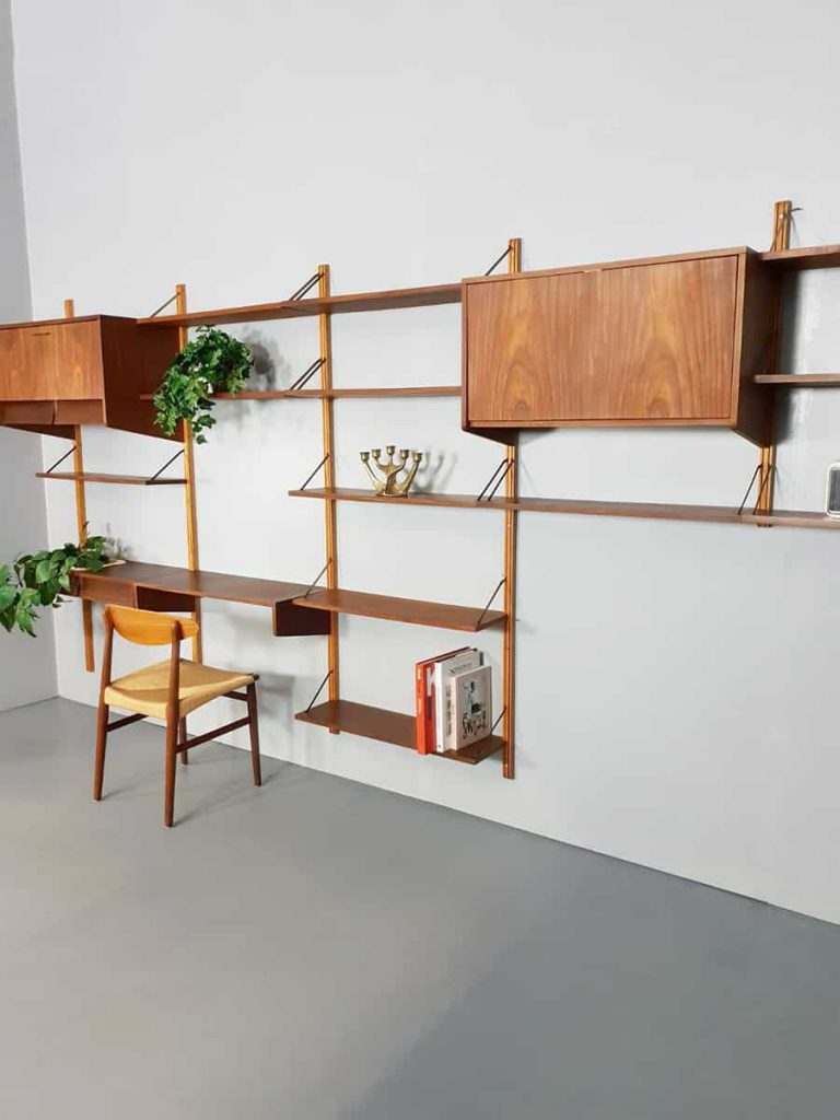Vintage Danish design modular wall unit modulair wandsysteem | Bestwelhip