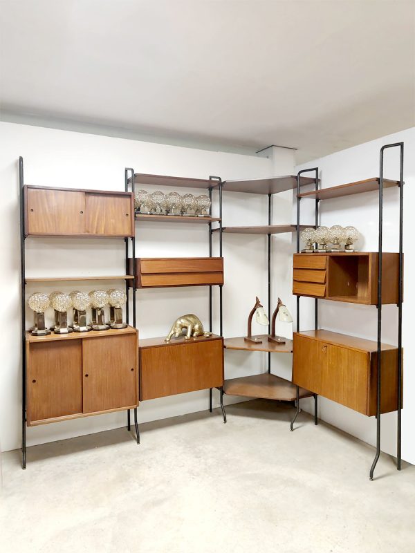 Vintage Scandinavian design modular wall unit shelves modulair ...