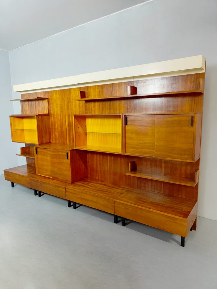 Vintage Italian design modular wall unit bookcase wandsysteem XL ...