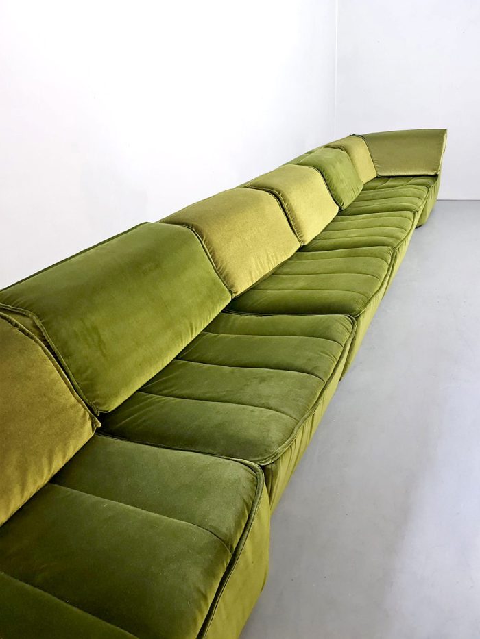 Vintage modular sofa modulaire lounge bank Chateau d’ax ‘Green Vibes ...