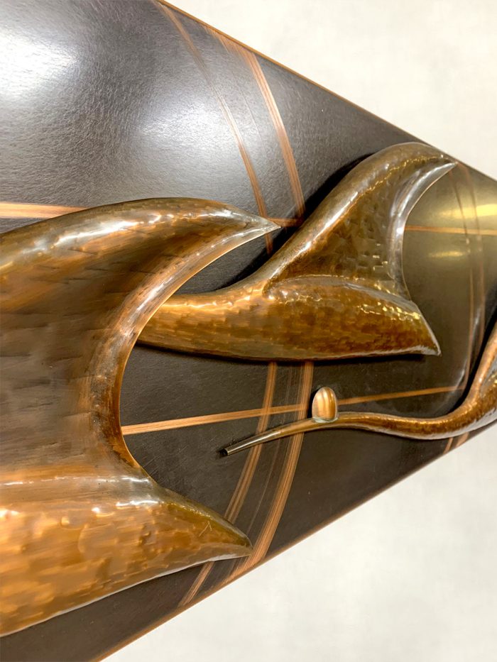 Vintage hammered copper wall art ‘Birds in flight’ | Bestwelhip