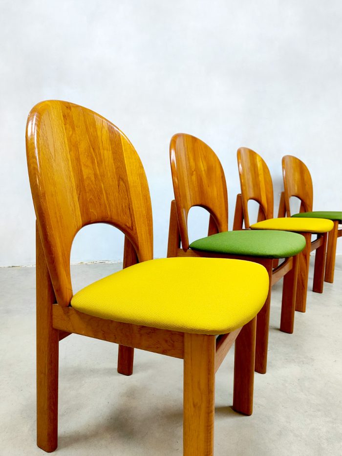Vintage Danish dining chairs eetkamerstoelen Niels Koefoed Glostrup ...