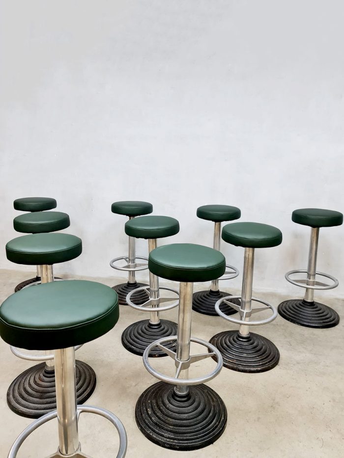Vintage midcentury barstools stool industrial barkrukken kruk 70’s ...