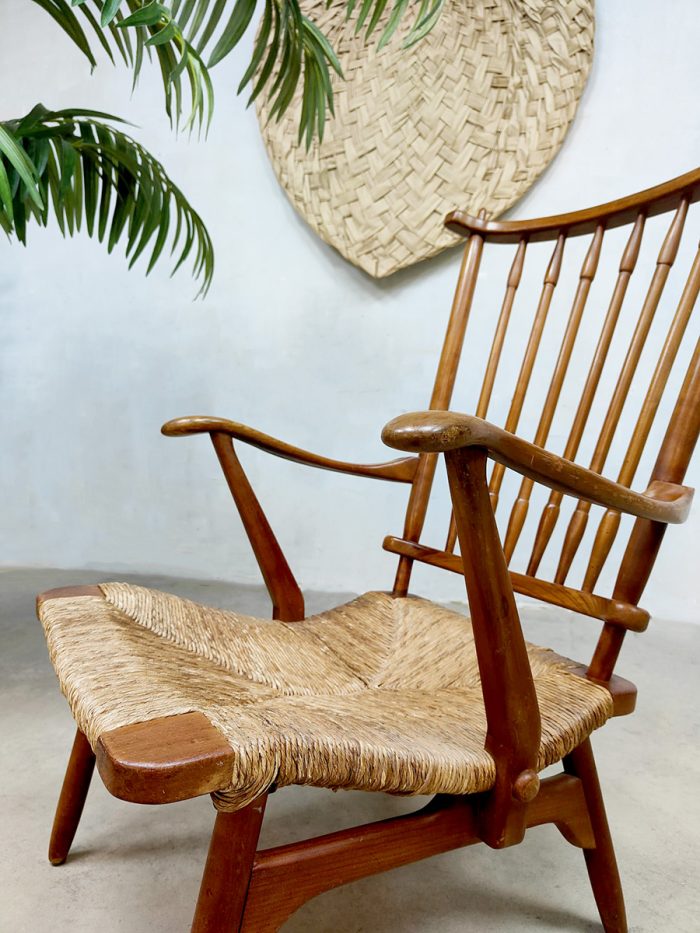 Vintage Dutch design spindle armchair fauteuil De Ster Gelderland 1950s ...
