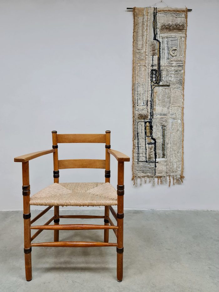 Art Deco rush armchair stoel Amsterdamse school Jac Levee | Bestwelhip