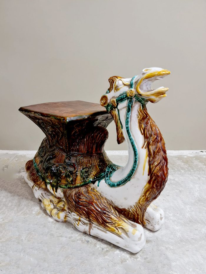 Vintage ceramic Camel side table plantstand plantentafel Kameel ...