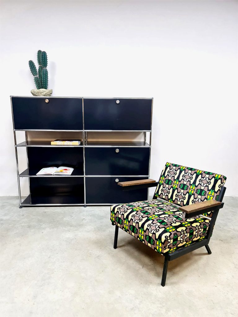 Modern design wall unit cabinet bookcase vintage wandkast boekenkast ...