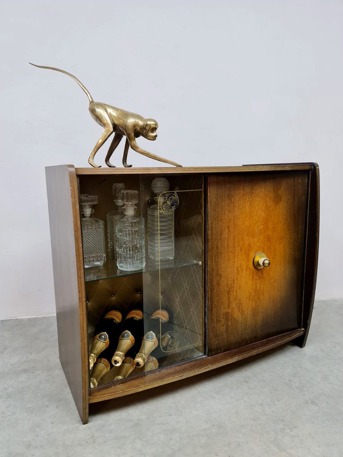 Vintage Art Deco style liquor cocktail cabinet dranken kast 1950’s ...