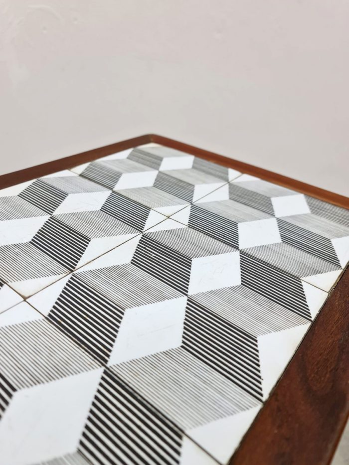 Vintage design danish tile side table coffee table bijzettafeltje Deens ...