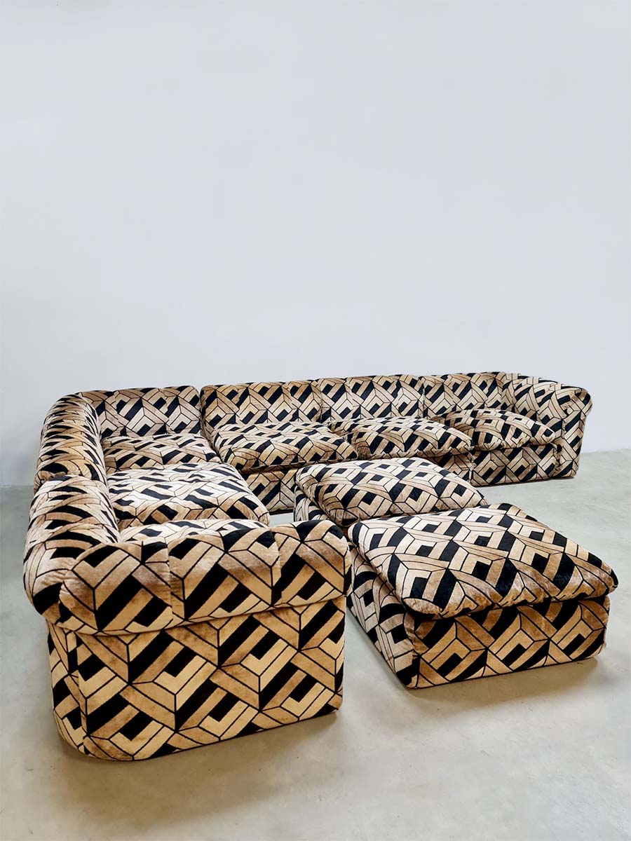 Vintage design modular sofa ‘Geometric pattern’ | Bestwelhip