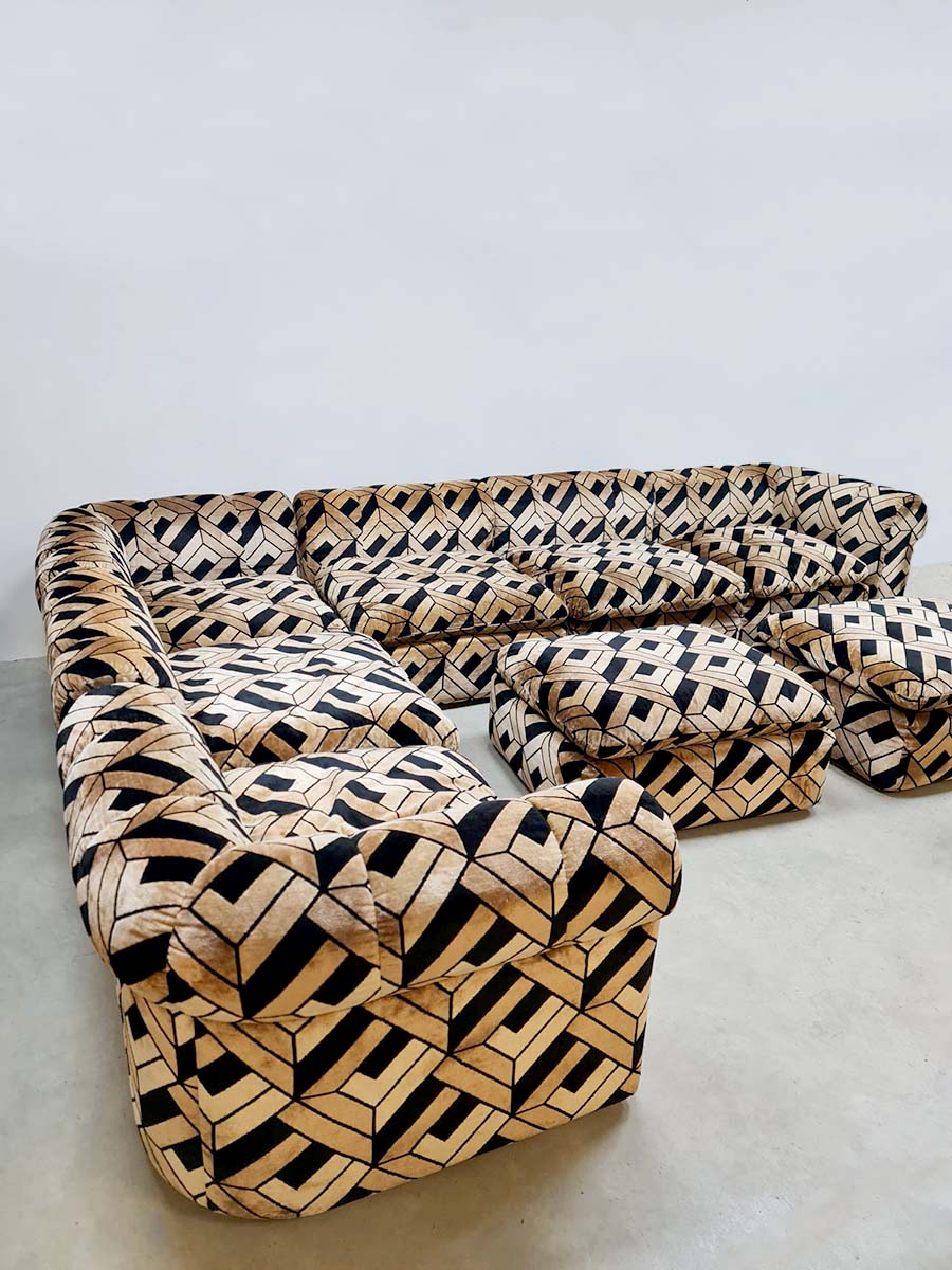 Vintage design modular sofa ‘Geometric pattern’ | Bestwelhip
