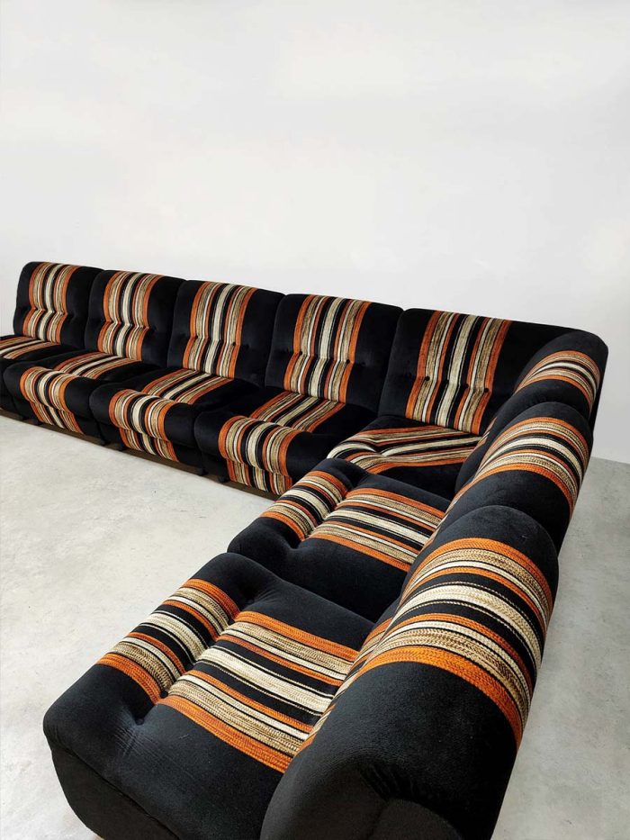 Vintage seventies modular sofa ‘Geometric lines’ | Bestwelhip