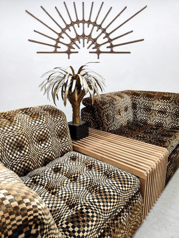 Vintage pattern modular 2 seater sofa ‘Psychedelic’ | Bestwelhip