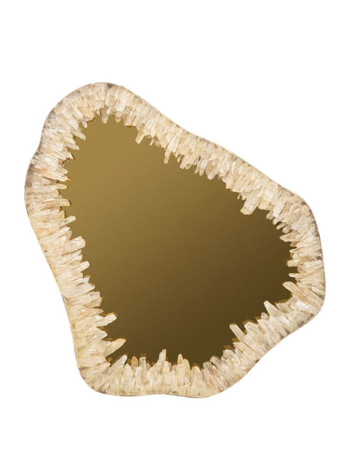 New design rose quartz bronzed mirror rozenkwart spiegel | Bestwelhip