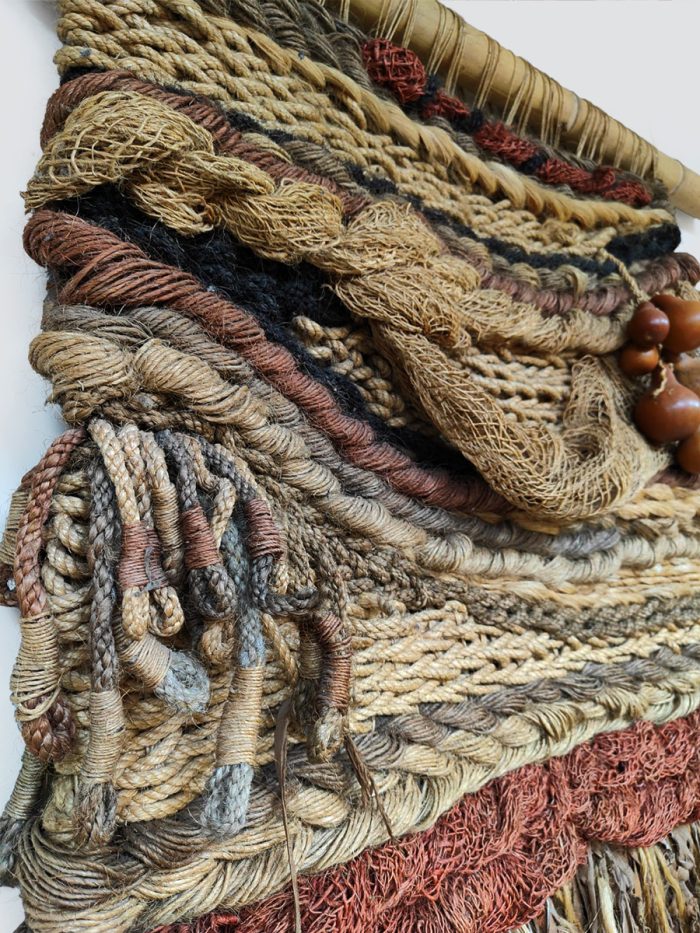 Midcentury textile wall tapestry art vintage ‘Mother earth’ | Bestwelhip