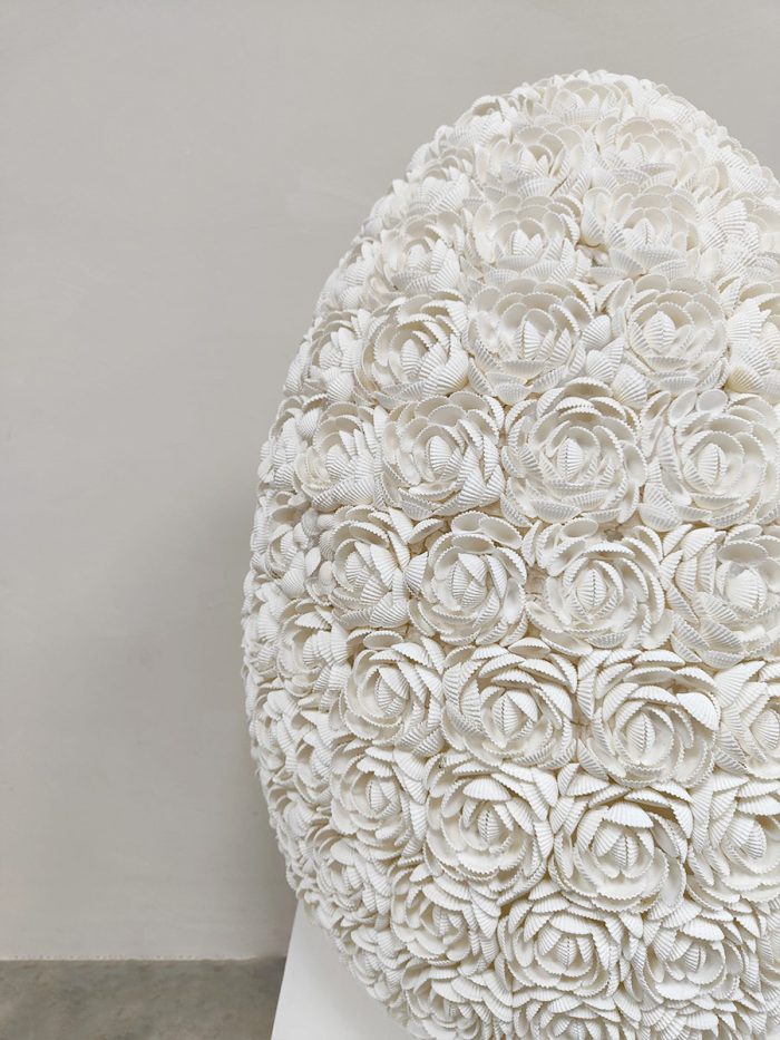 Vintage sea shells art object ‘Oval’ | Bestwelhip